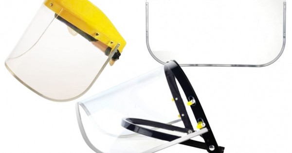 Faceshield with forehead protection / Faceshield aluminum bracket